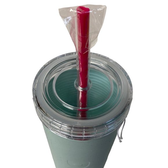 Dunkin Donuts | Dining | Dunkin Light Blue Green Silicone Sipper 27oz ...